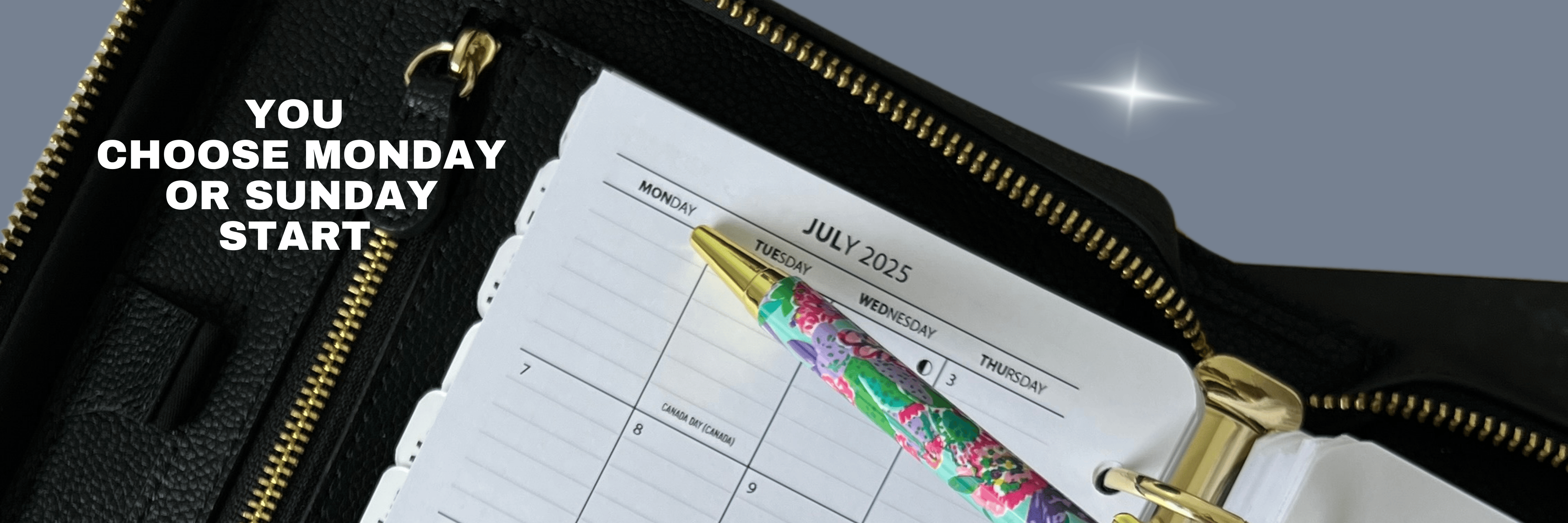 New July Planners with Monday or Sunday Start – TonyaPlans