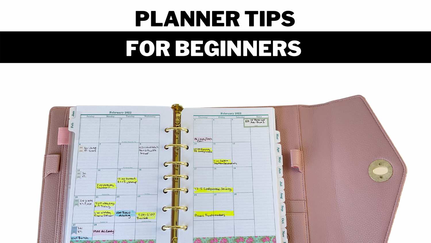 Planner Tips For Beginners – TonyaPlans