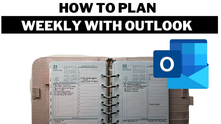 How to plan weekly with Microsoft Outlook – TonyaPlans