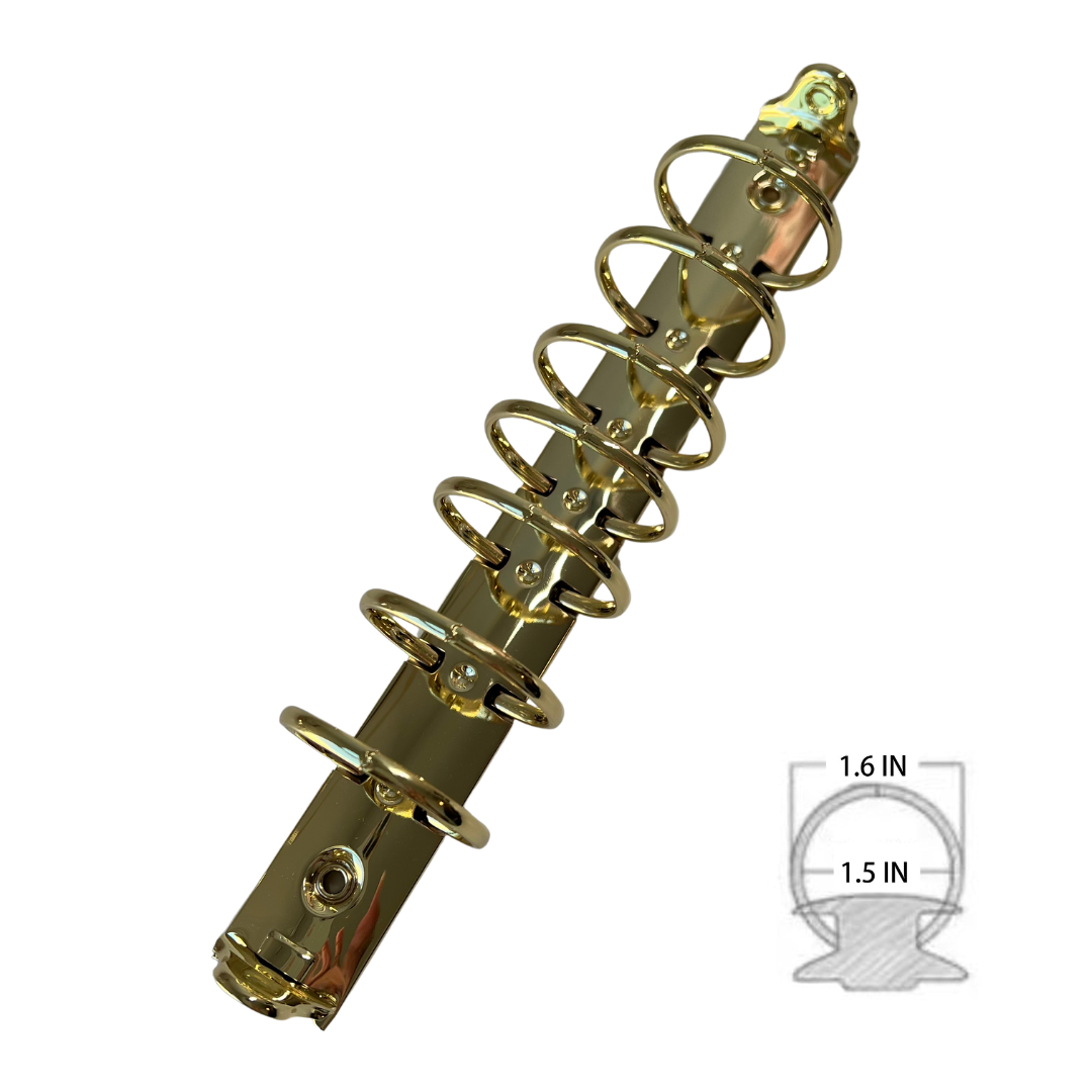 Classic A5 Light Gold Removable 7 Planner Binder Replacement Rings - 1 ...