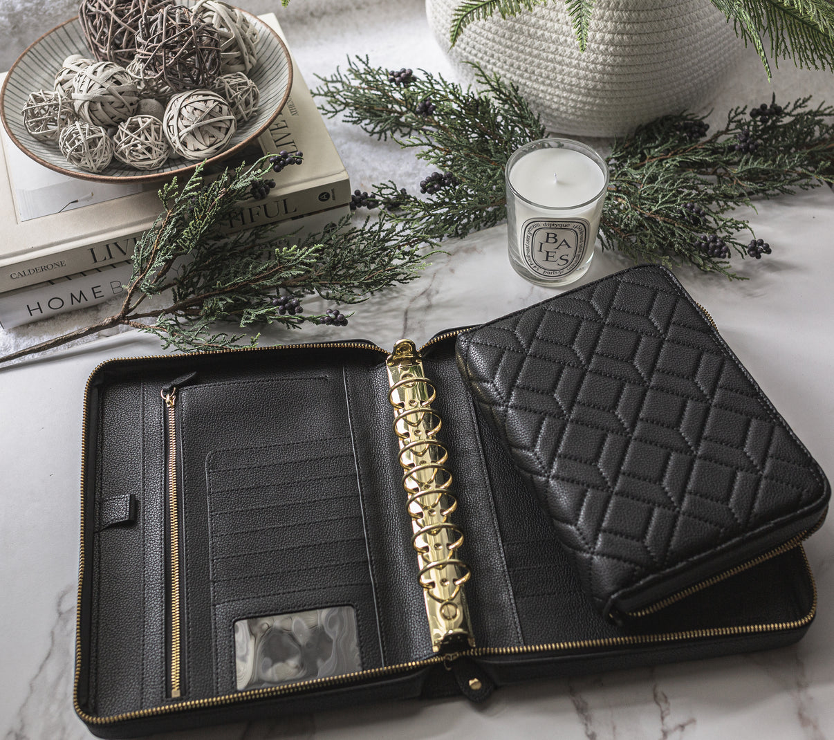 Nico Leather Zipper Binder – TonyaPlans