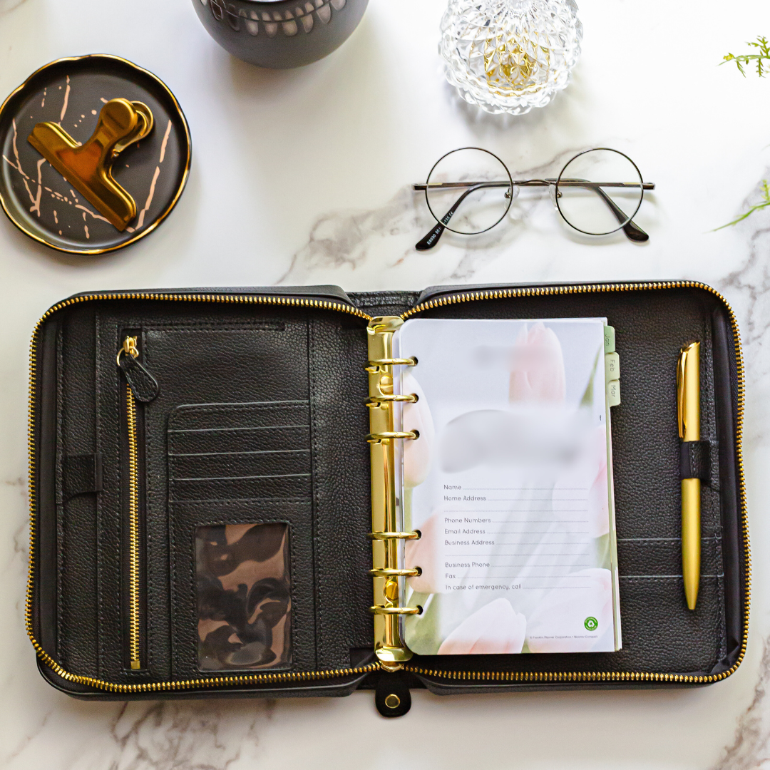 Nico Leather Zipper Binder | Tonya Plans – TonyaPlans